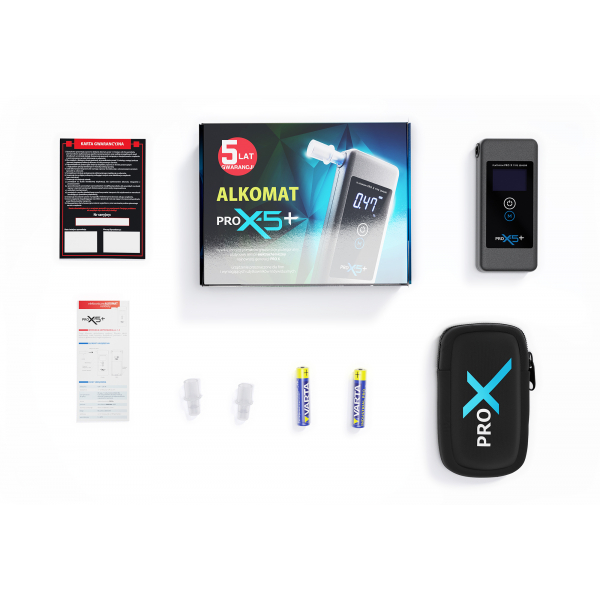 Alkomat PRO X5 PLUS zapas ustników gratis!