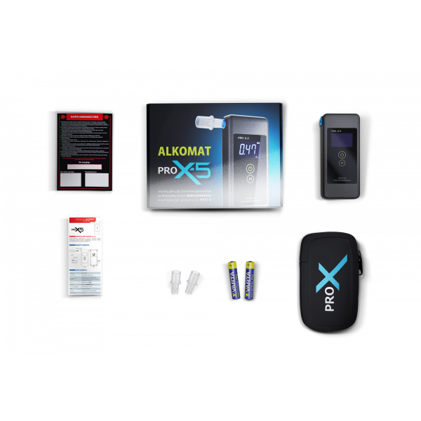 Alkomat osobisty PRO X5 w zestawie ustniki gratis